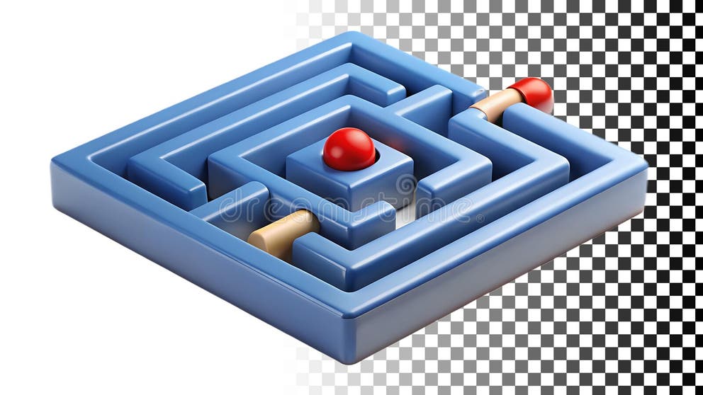Maze Game Puzzle and Challenge Design Png Transparent Image Generative ...
