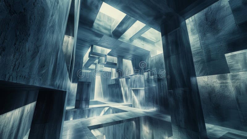 A Maze of Geometric Shapes Creates a Stunning Subterranean Masterpiec ...