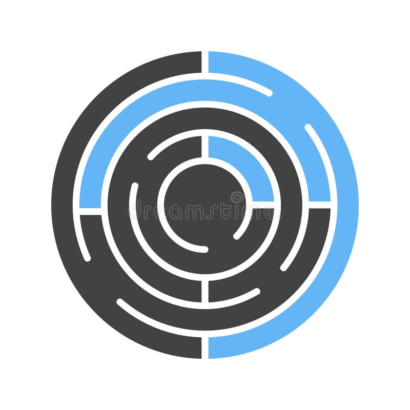 Maze Icon Image. stock vector. Illustration of thinking - 290213062