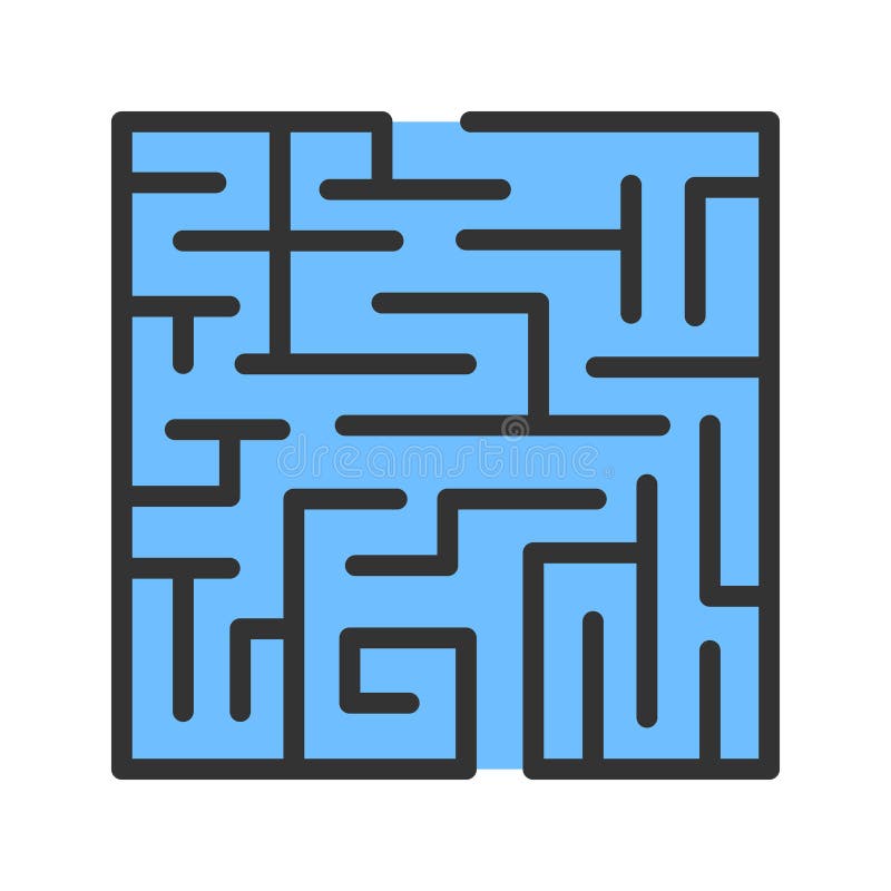 Maze icon vector image. stock vector. Illustration of direction - 280523769