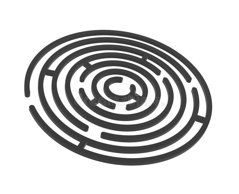 3d Circle Labyrinth Pattern Stock Illustrations – 231 3d Circle ...