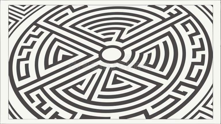 Maze Labyrinth Design, Puzzle Game, Complex Path, Challenge, Fun Vector ...