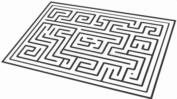 Maze Labyrinth Isometric View, Puzzle Game, Complex Path, Challenge ...