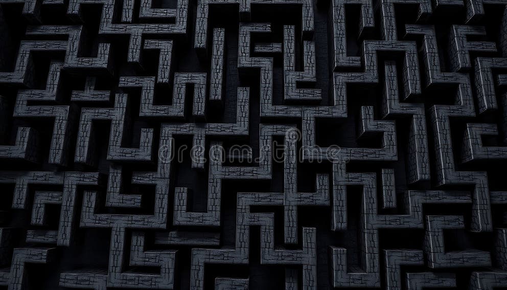 Maze Labyrinth Pattern, Abstract Design, Puzzle Background, Complex ...