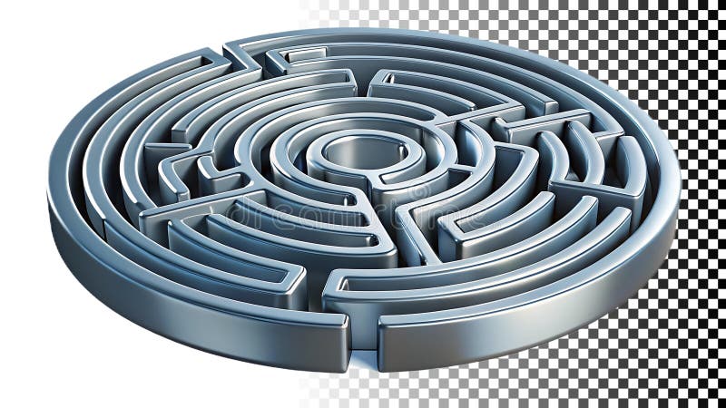 Maze Labyrinth Pattern, Intricate Design, Puzzle Element, Abstract Background Texture Png ...