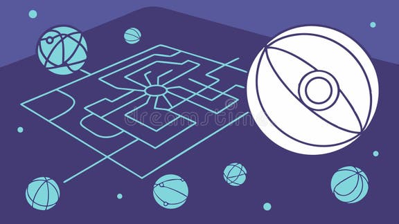 Maze Labyrinth Puzzle Complex Path Problem Solving Illustration Vector Design Generative AI ...