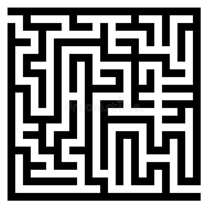 Maze labyrinth stock vector. Illustration of idea, concepts - 35065206