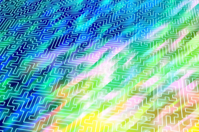 The Maze is Like an Abstract Three-dimensional Pattern of Psychedelic ...