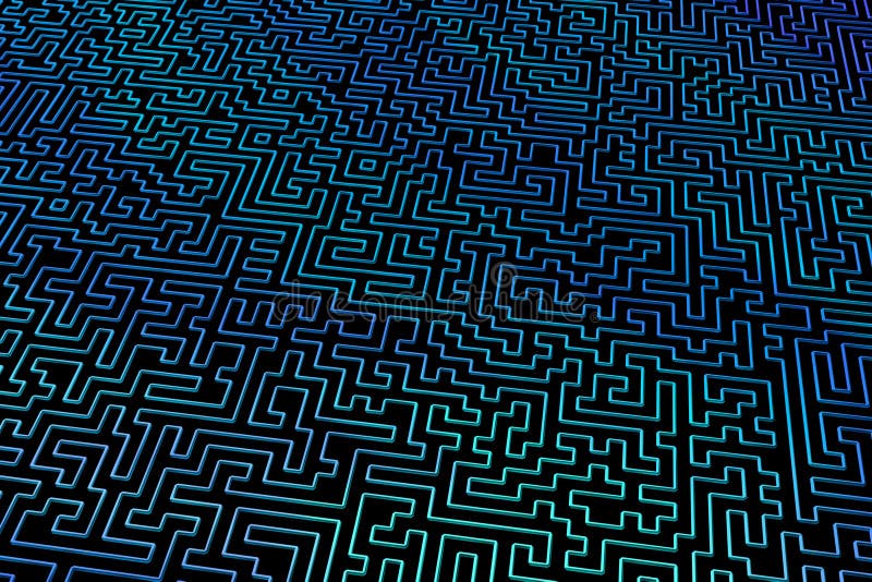 The Maze is Like an Abstract Three-dimensional Pattern of Psychedelic ...