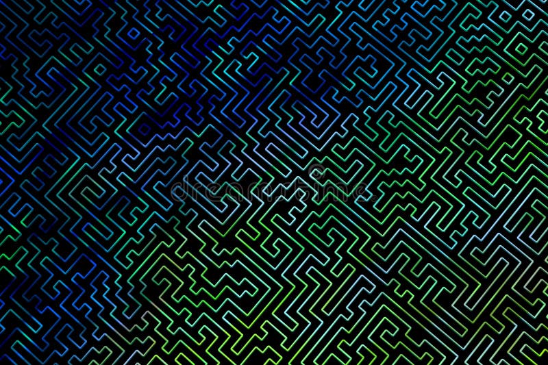 The Maze is Like an Abstract Three-dimensional Pattern of Psychedelic ...