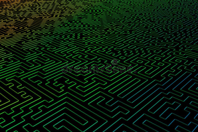 The Maze is Like an Abstract Three-dimensional Pattern of Psychedelic ...