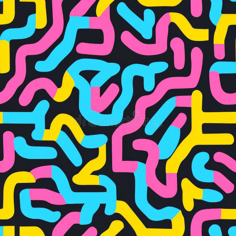 A Maze-like Line Pattern, Where Interconnected Pathways Create an ...