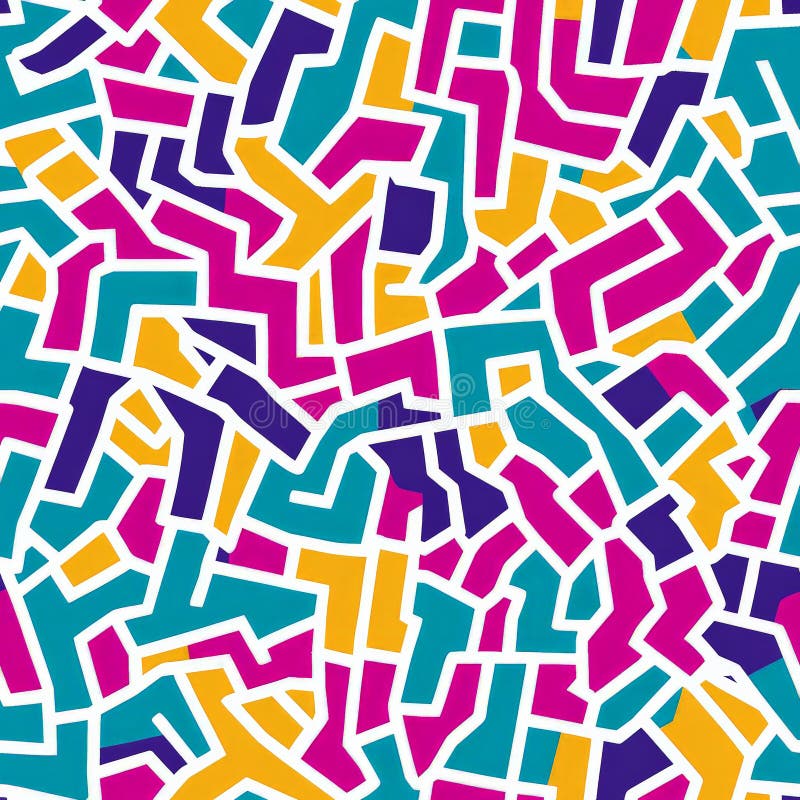 A Maze-like Line Pattern, Where Interconnected Pathways Create an ...