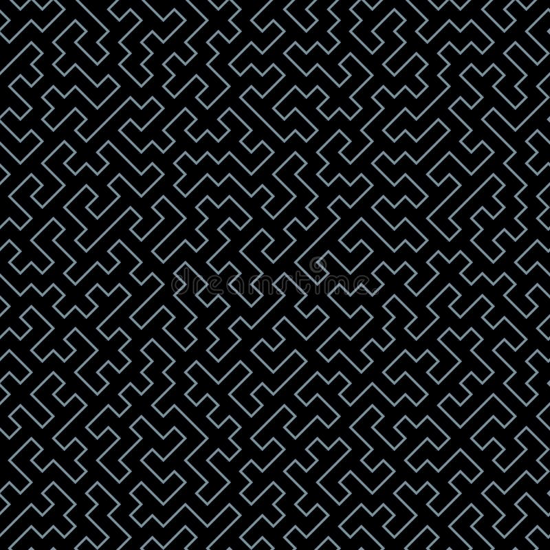 Maze Line Art Seamless Pattern Stock Vector - Illustration of ornament ...