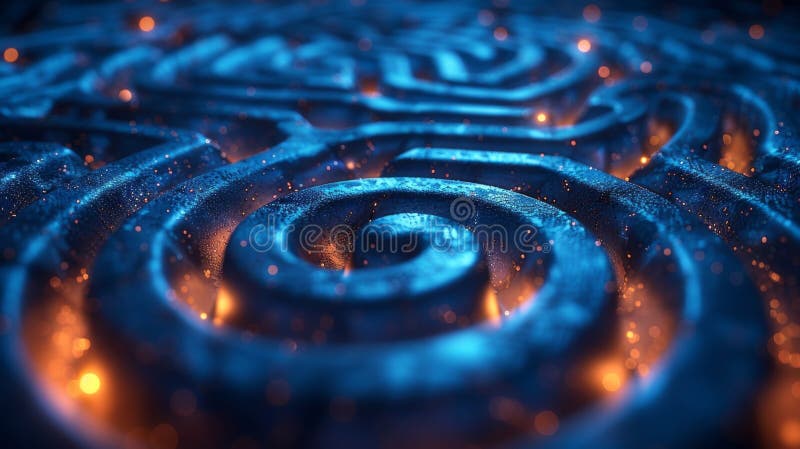 A Maze of Multidimensional Pathways Showcasing the Complex and ...