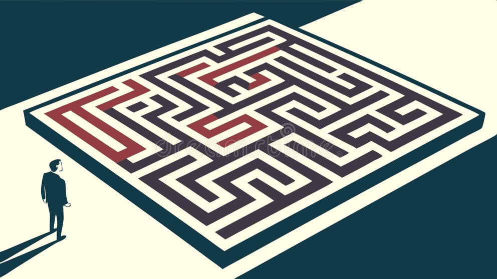 Maze with Multiple Paths, Complex Puzzle for Challenge and Strategy ...