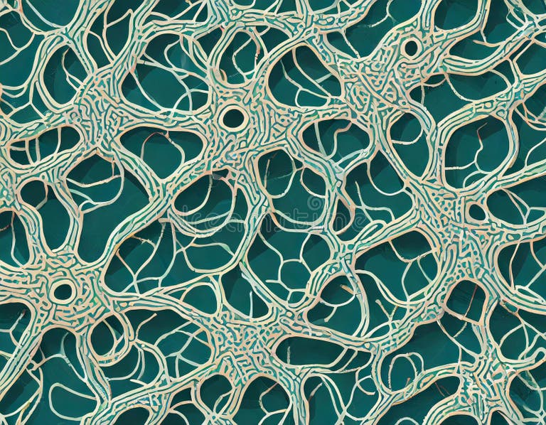 A Maze of Neurons Pattern stock illustration. Illustration of globe ...