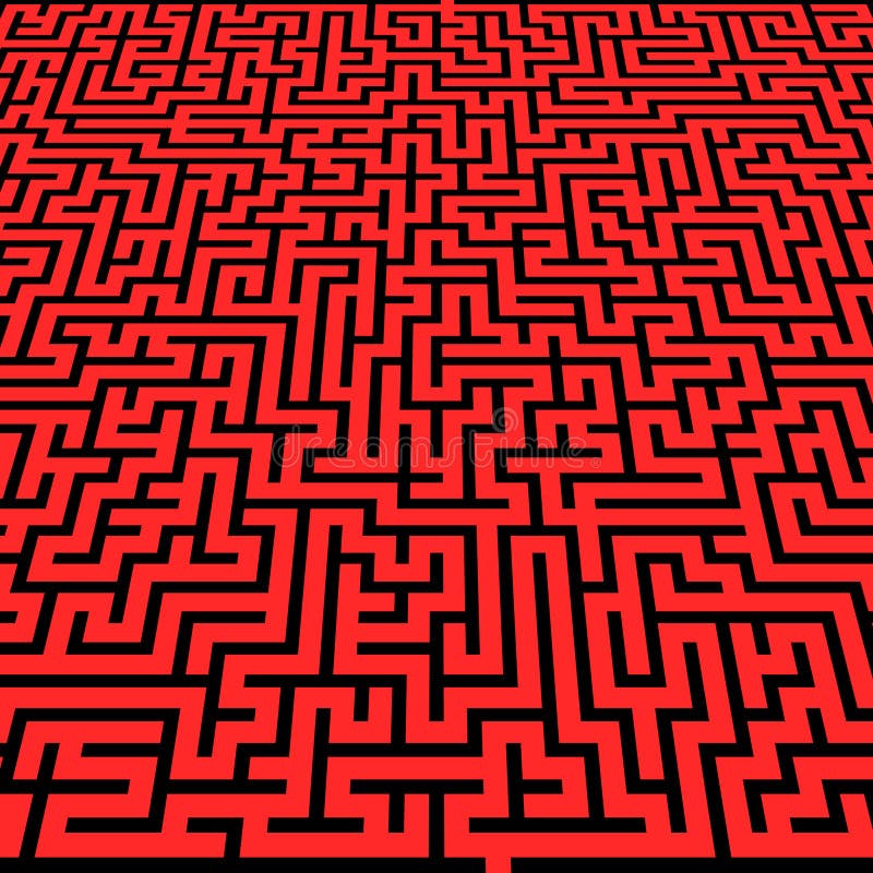 Maze pattern stock vector. Illustration of escape, pattern - 67166986