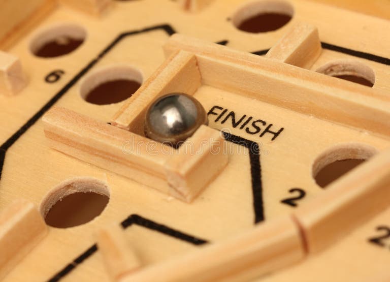 Maze Puzzle stock image. Image of pitfall, labyrinth - 18279377