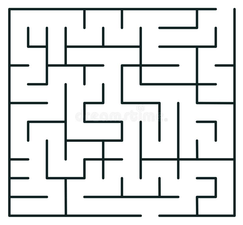 Maze. Maze or Puzzle Design. Find the Way and the Right Solution for ...