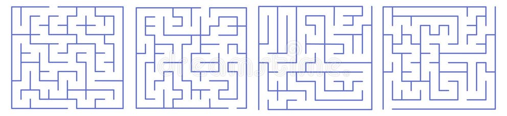 Maze or Puzzle Design. Maze Game. Find the Path and the Right Solution ...