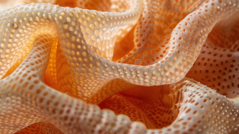 A Maze of Small Tered Dots and Dimples Giving the Peel a Slightly ...