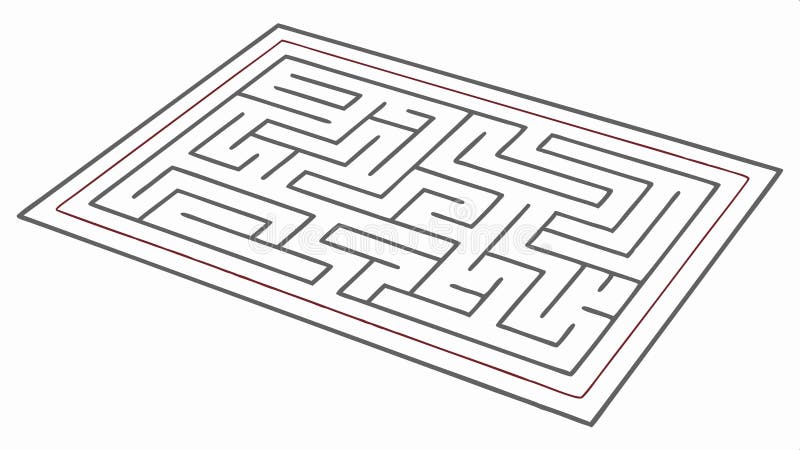 Maze Solution, Puzzle Illustration for Success and Problem-solving ...