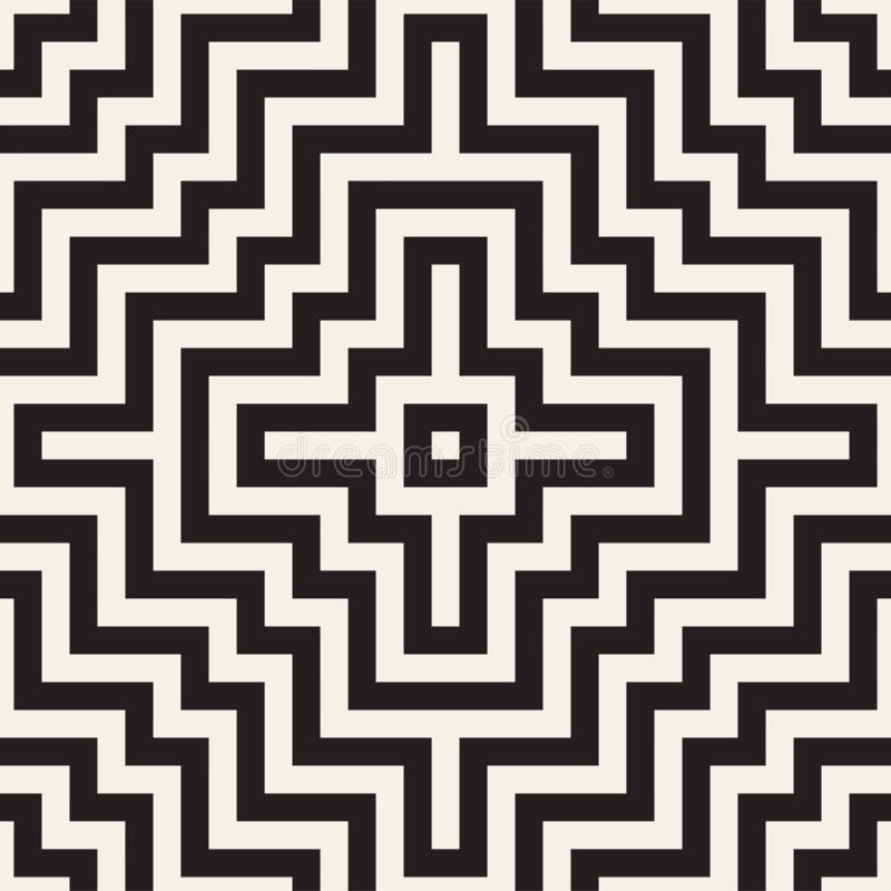 Maze Tangled Lines Contemporary Graphic. Abstract Geometric Background ...