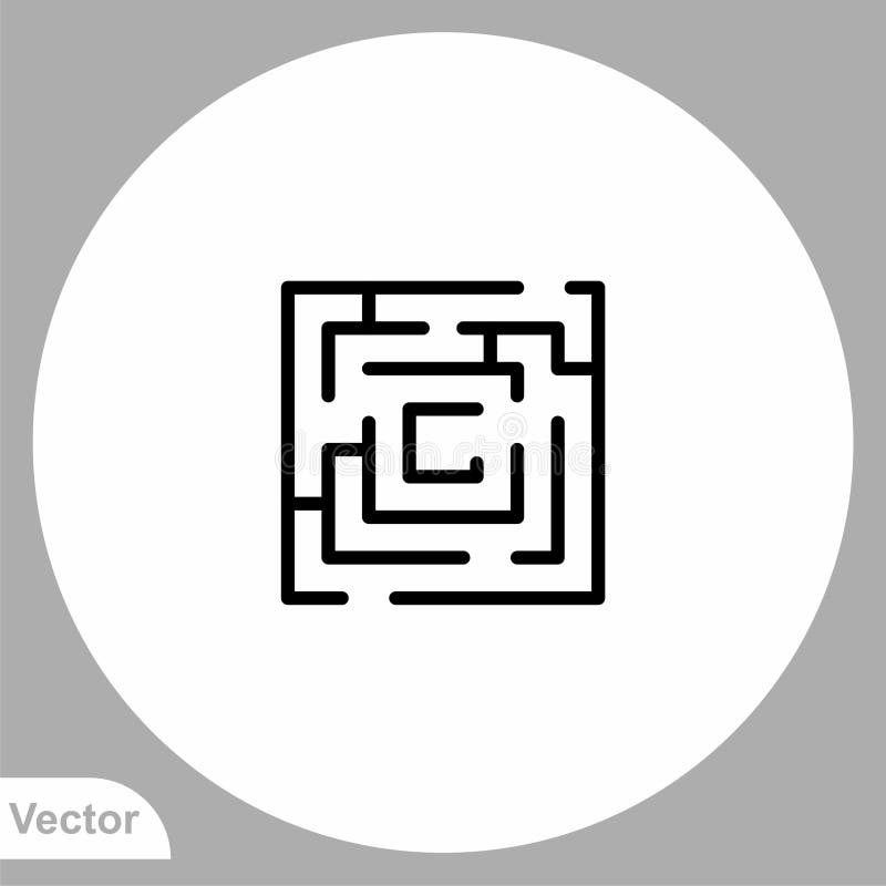 Maze Game Background. Labyrinth with Entry and Exit Stock Vector ...