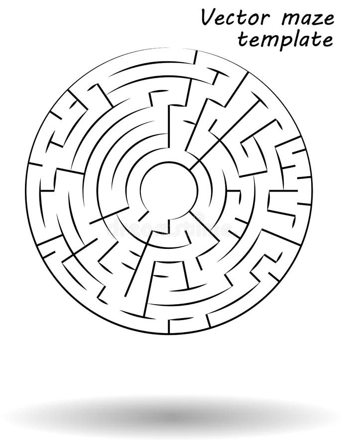 Maze vector illustration stock vector. Illustration of graphic - 103535083