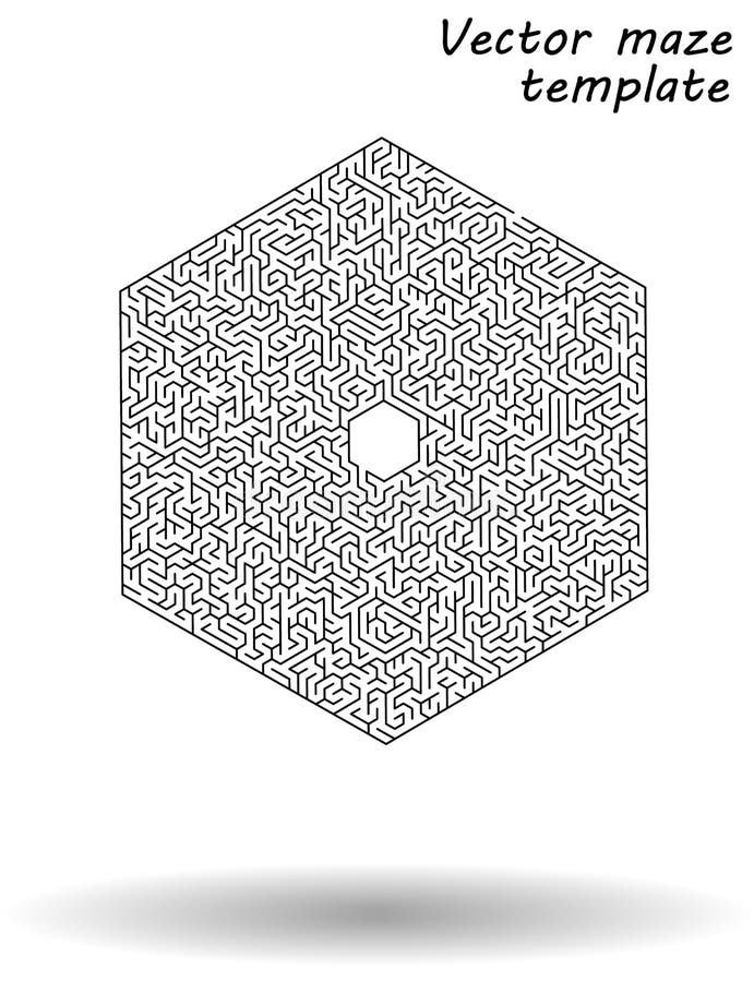 Maze vector illustration stock vector. Illustration of graphic - 103535083