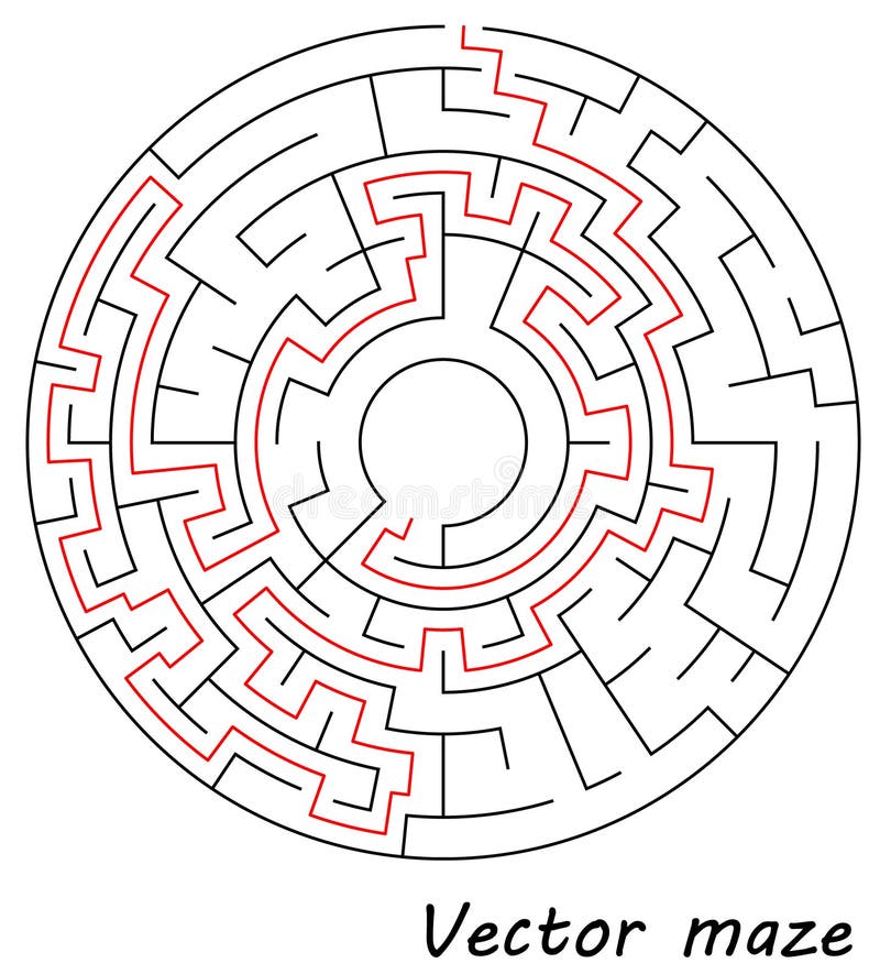 Maze vector illustration stock vector. Illustration of isolated - 103885732