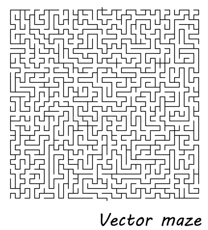 Maze vector illustration stock vector. Illustration of maze - 103885882