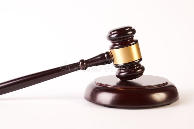 Mazo Del ` S Del Juez Sobre El Fondo Blanco Foto de archivo - Imagen de ...