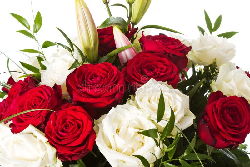 Mazzo di rose fotografia stock. Immagine di mazzo, fiore - 4252304