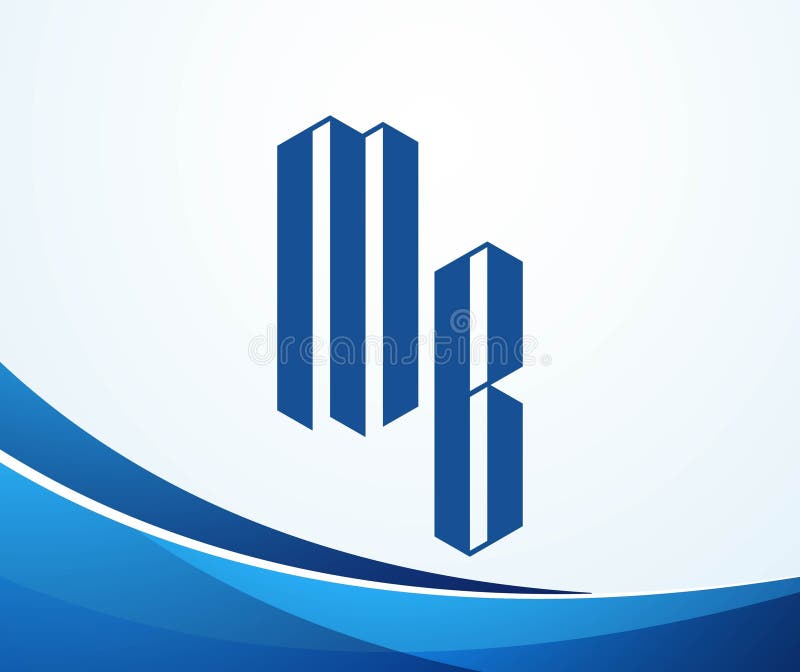 MB Alphabet Letter Logo Design Template Elements Stock Vector ...