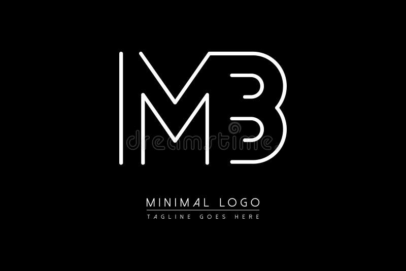 MB or BM Initial Letter Creative and Minimalist Fonts Monogram Icon ...