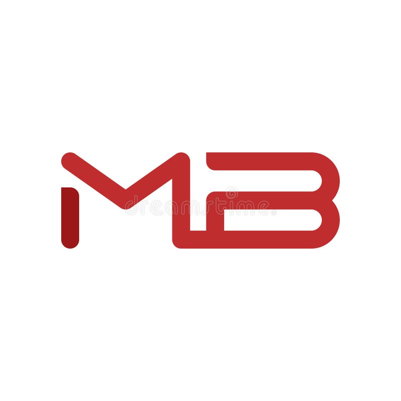 Mb Initial Letter Vector Logo Icon Stock Vector - Illustration of ...