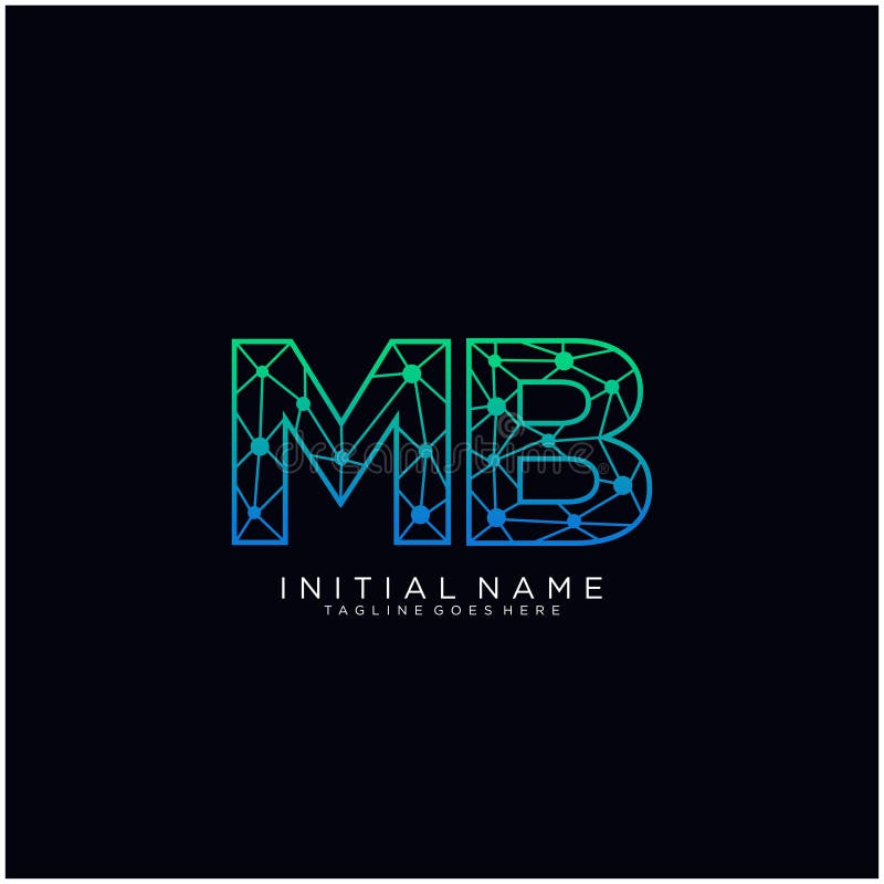 MB Letter Logo Icon Design Template Elements Stock Vector ...