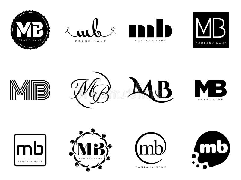 Mb M B Letter Logo Design Stock Illustrations – 268 Mb M B Letter Logo ...