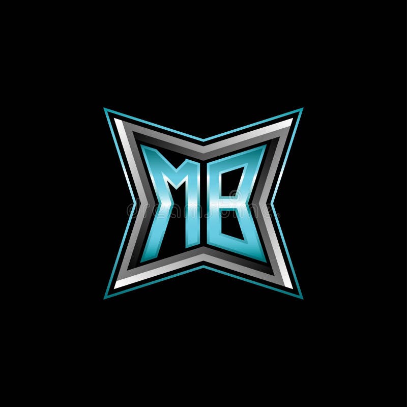 MB Logo Monogram Geometric Modern Design Stock Vector - Illustration of ...