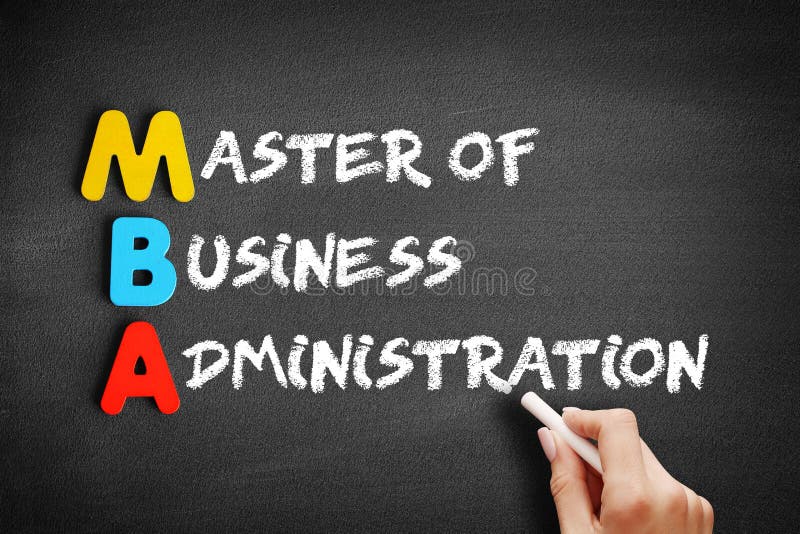 MBA - Master of Business Administration Acronym Business Concept Stock ...
