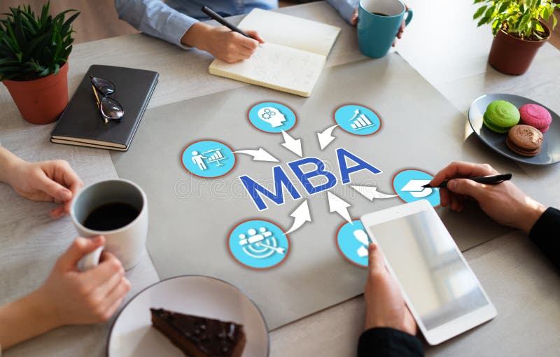 MBA Master of Business Administration Education Concept. Stock Image ...