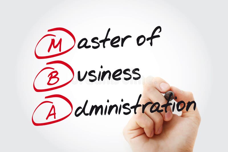 MBA - Master of Business Administration Acronym Business Concept Stock ...