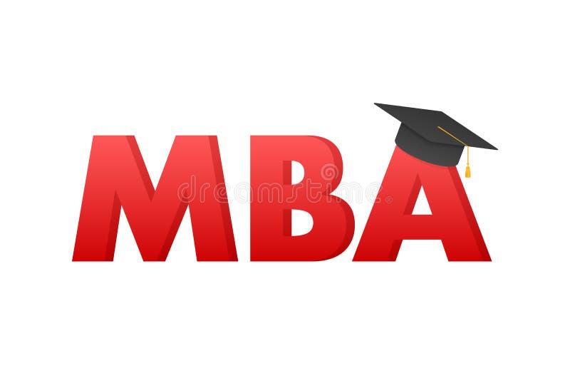 MBA - Master of Business Administration. MBA School Concept. Vector ...
