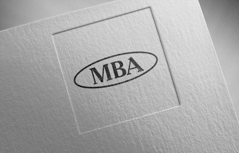 Mba on paper texture editorial stock image. Image of companies - 205974759