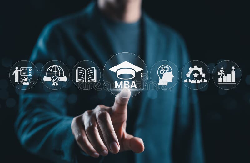MBA Program Concept. Master of Business Administration Stock Illustration - Illustration of ...