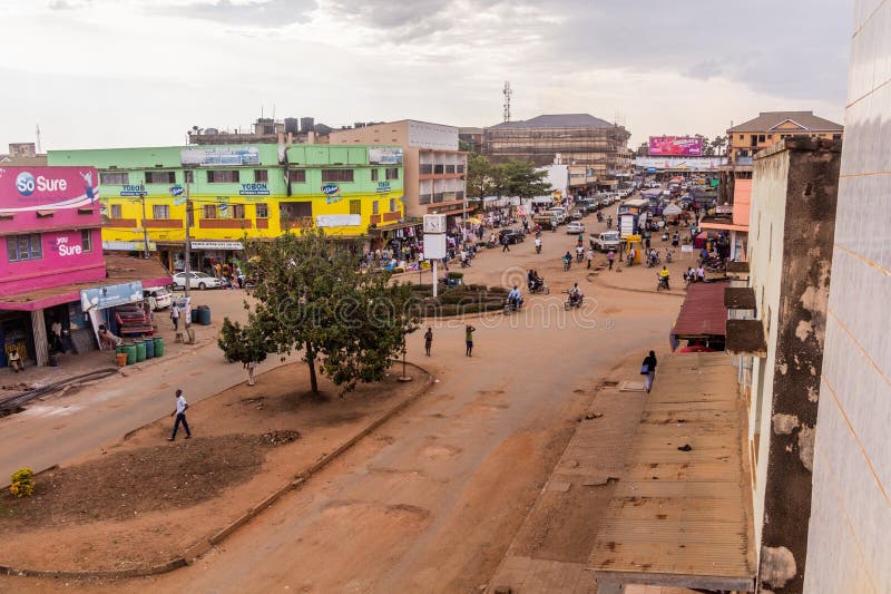 MBALE, UGANDA - FEBRUARY 24, 2020: View of a Street in Mbale, Ugan ...