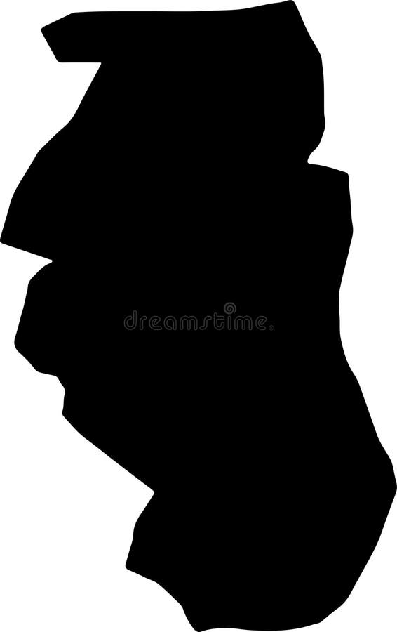 Mbarara Uganda Silhouette Map with Transparent Background Stock Vector ...