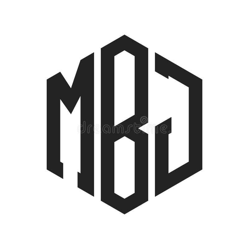 MBJ Logo Design. Initial Letter MBJ Monogram Logo Using Hexagon Shape ...